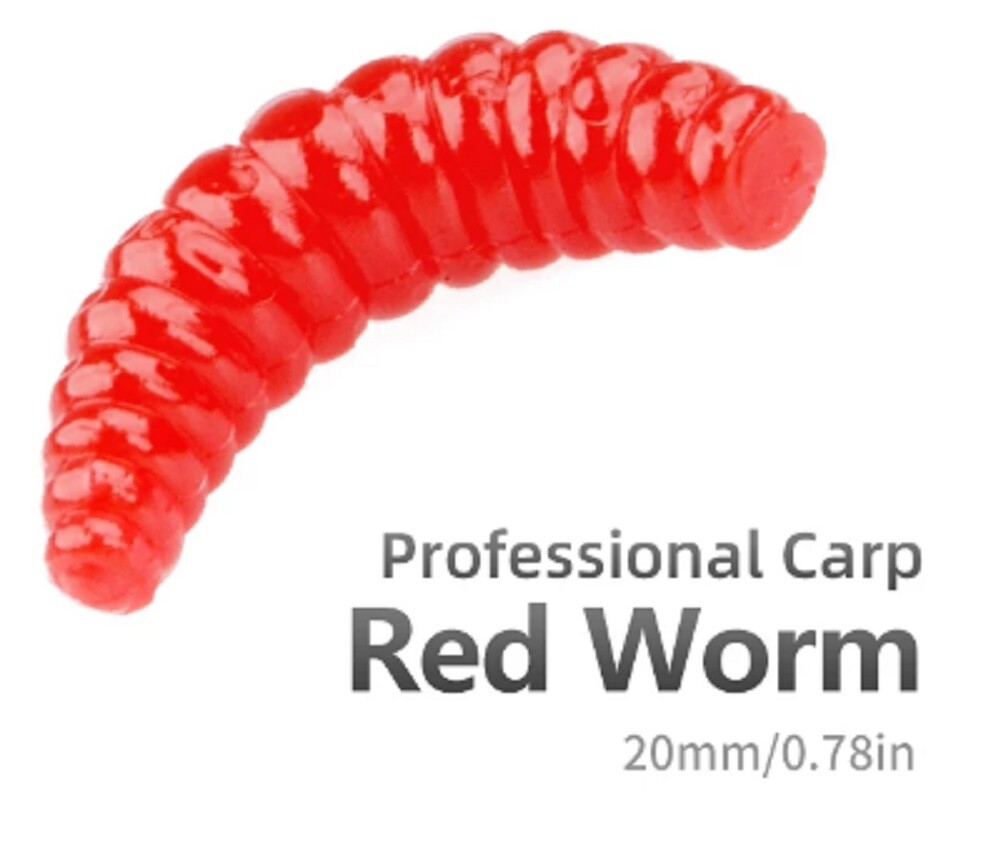 Artificial Maggots Soft Imitation Bait Grub Lure Fake Carp Hair Rigs ...