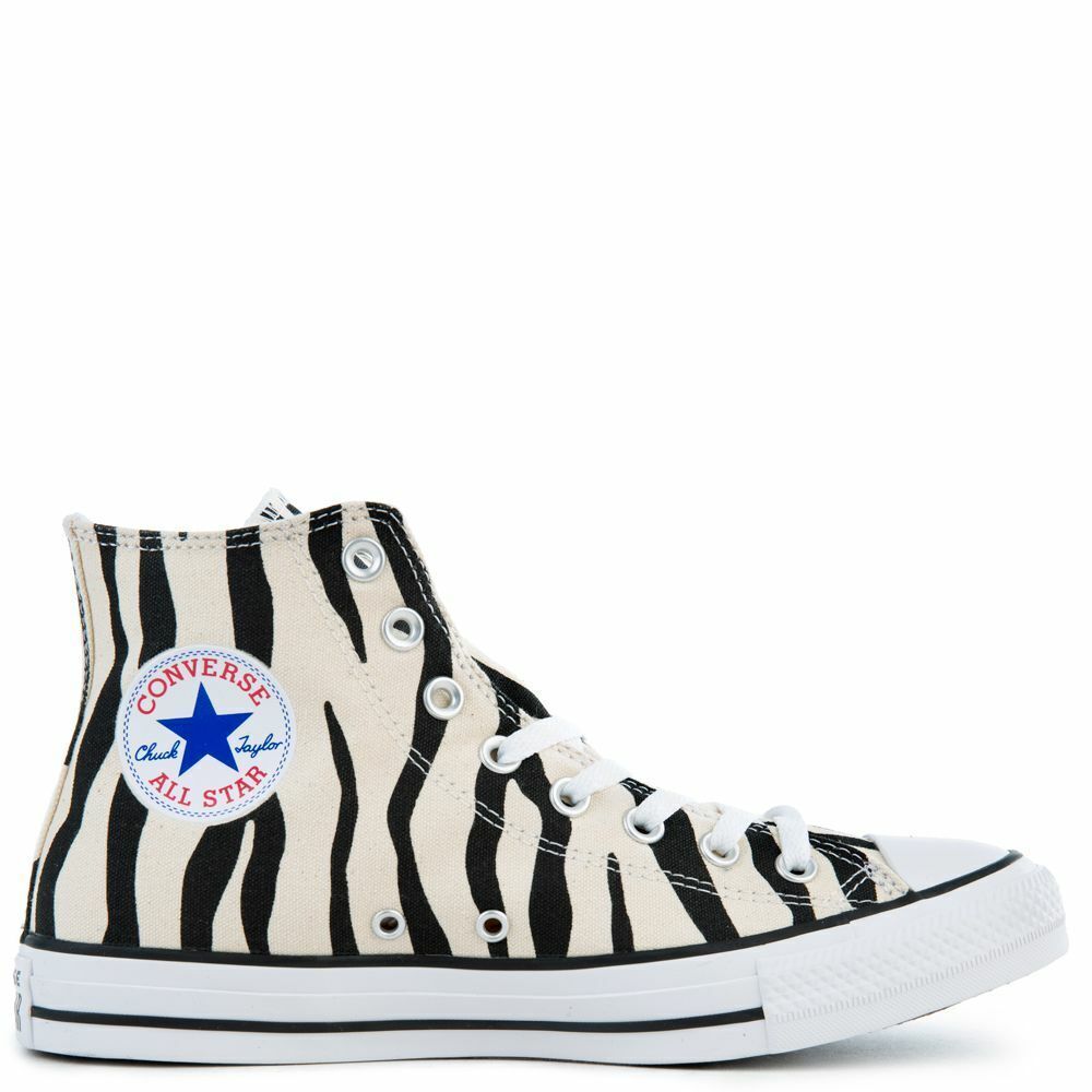 Size 9.5 - Converse Chuck Taylor All Star High Zebra Stripe for sale ...
