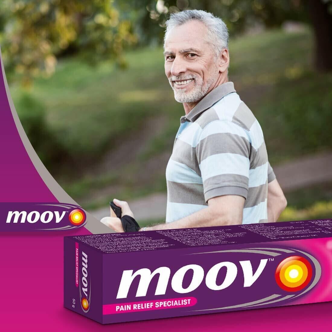 Moov Fast Pain Relief Cream with Nilgiri Oil 50g (Pack of 3) Ayurvedic ...