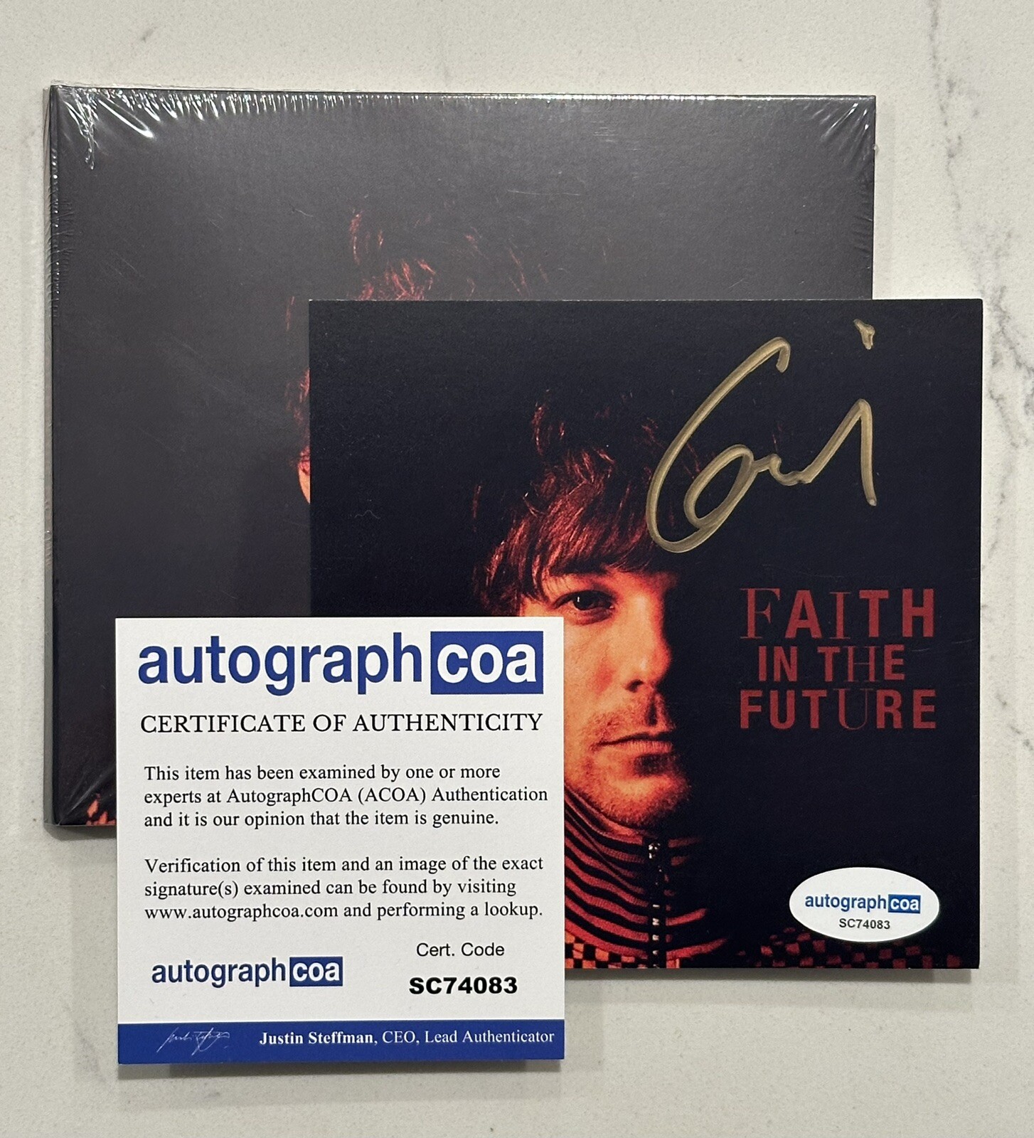 Louis Tomlinson Signed Autographed CD Faith In The Future One Direction ...