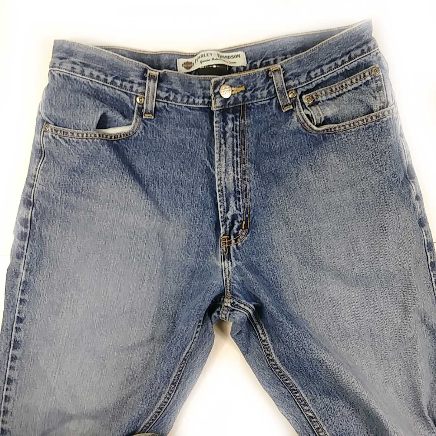 Harley Davidson Genuine Motor Clothes Denim Blue Jean… - Gem