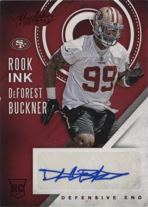 2016 Panini Absolute - Rook Ink Red #13 DeForest Buckner (AU, RC) for ...