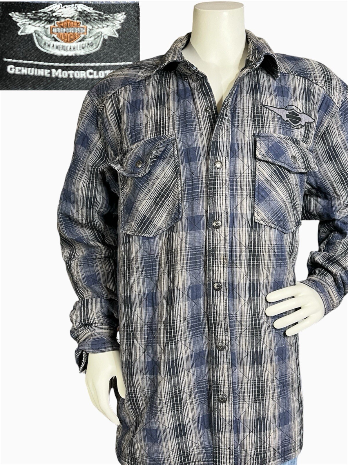 Harley Davidson MotorClothes Riding Jacket Quilted Li… - Gem