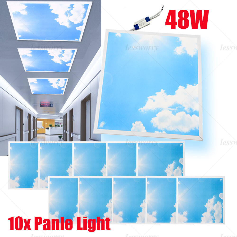 Cloud Ceiling Fluorescent Light Cloud Themed Fabric Magnetic
