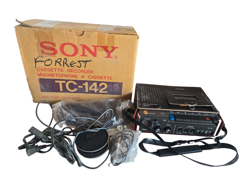 Vintage Sony TC-142 Three Heads Alarm Tape Cassette Recorder Player ...