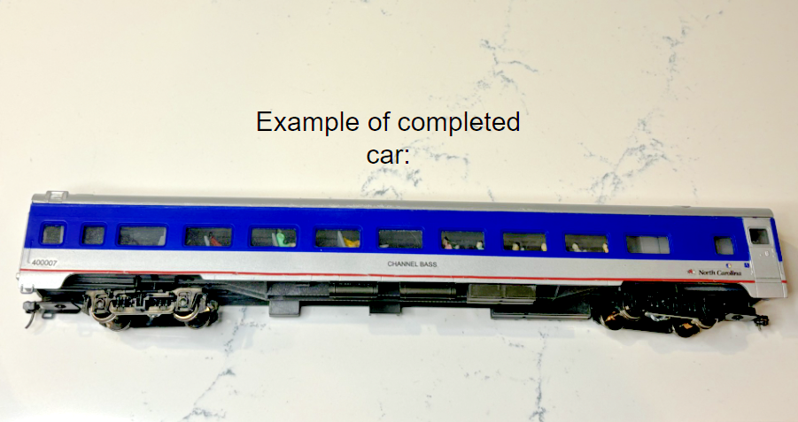 HO Scale NCDOT Passenger Car (Choose your name!) | eBay