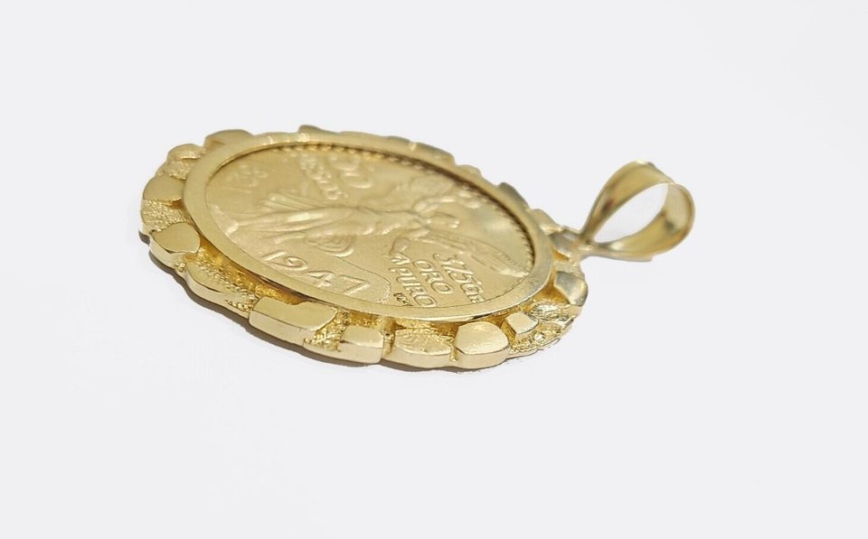 Centenario Coin Copy in Solid Yellow 14k Gold 50 Pesos 1947 Mexico ...