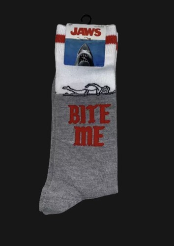 JAWS Bite Me One Pair Men's Novelty Crew Socks | eBay