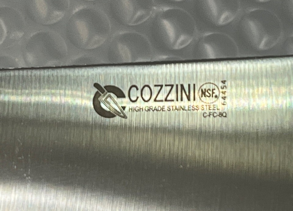 8" Chef Knife Cozzini Cutlery Imports - Choose Your Qty Black ...