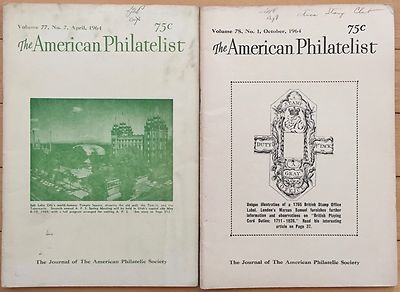 American Philatelist Magazine -1964, Volume 77/78, April, October | eBay