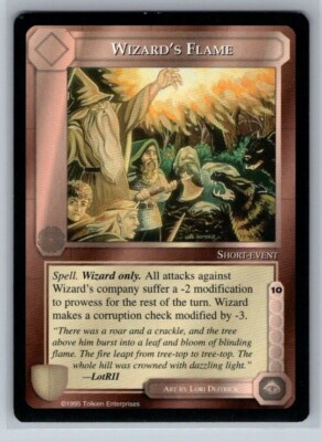 Wizard's Flame NM Limited The Wizards Middle Earth CCG LoTR | eBay