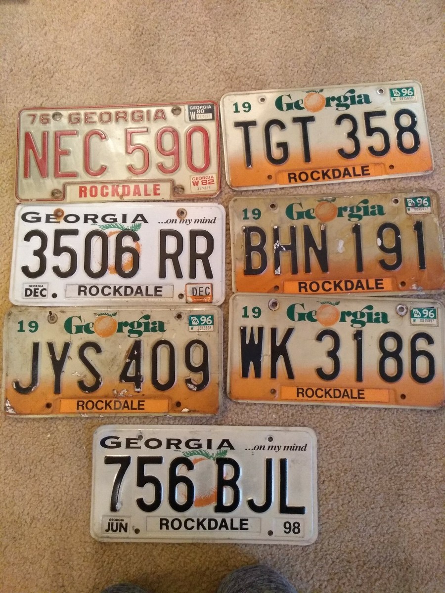 Old Georgia License Plate Georgia License Plates For Sale The Tag