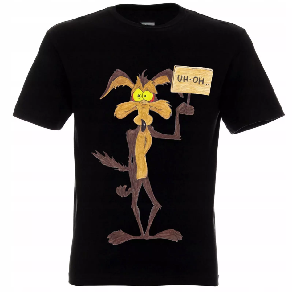 Hot Wile E Coyote and the Road Runner UH OH S-5XL T-shirt | eBay