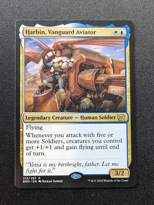 Magic the Gathering HARBIN, VANGUARD AVIATOR The Brothers' War #212 | eBay