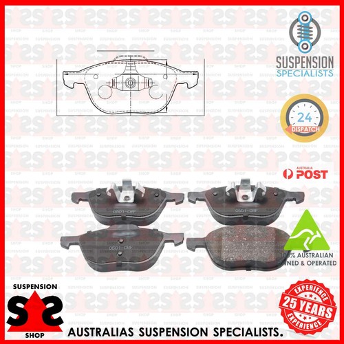 Front Axle Brake Pad Set, Disc Brake Suit MAZDA 3 Saloon (Bk) 2.3 SP23 ...