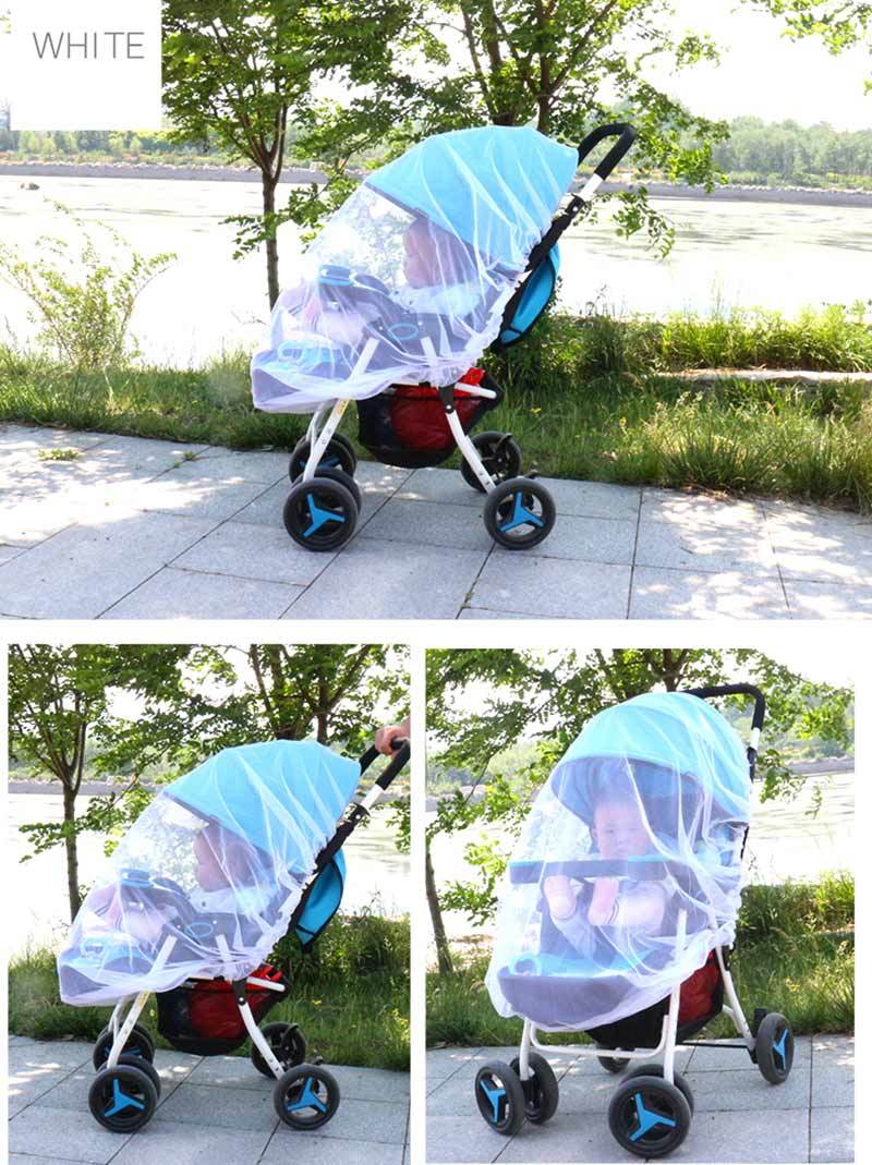 Stroller Pushchair Pram Mosquito Fly Insect Net Mesh Buggy Cover for ...