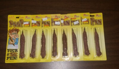 FAKE POO PEN Poop Turd Crap Gross Joke Prank Doo Office Pencil Dog ...