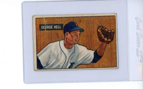 1951 Bowman George Kell baseball card, #46 in the set Hall of Fame ...