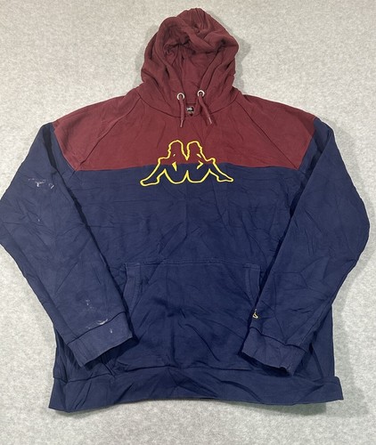 Kappa Hoodie Maroon And Blue size 2xlarge READ | eBay