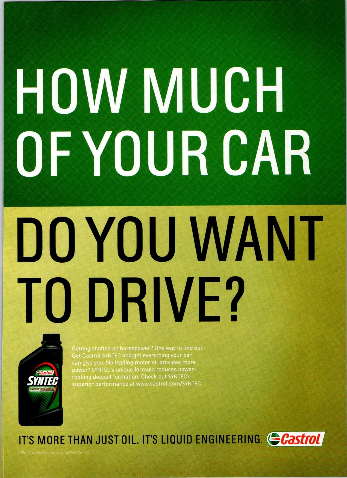 2005 VINTAGE 2PG PRINT Ad FOR CASTROL SYNTEC OIL RAPPER REDMAN ...