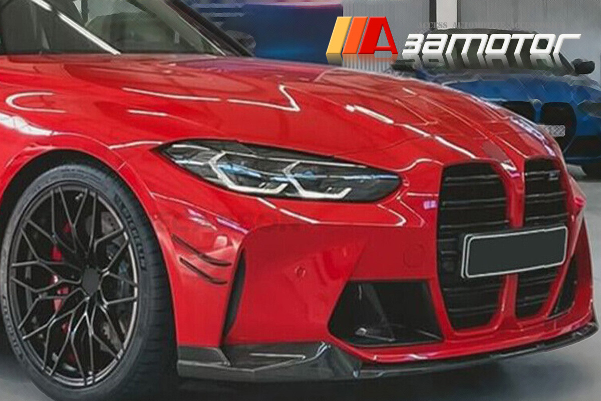 Carbon Fiber MP Front Bumper Lip Spoiler 3PCS fits 2021-25 BMW G80 M3 ...