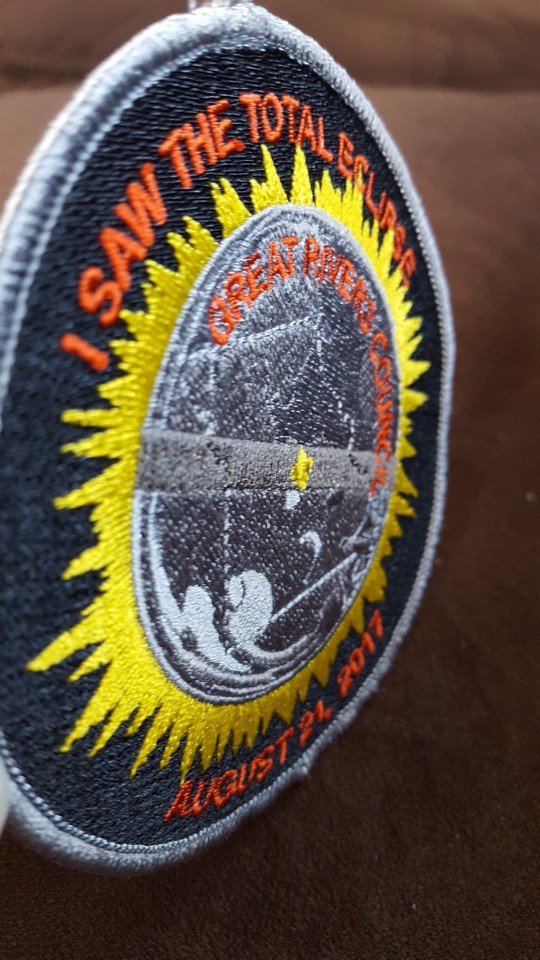 BSA Boy Scout Solar I Saw the Total Eclipse Patch 2017 Great Rivers ...