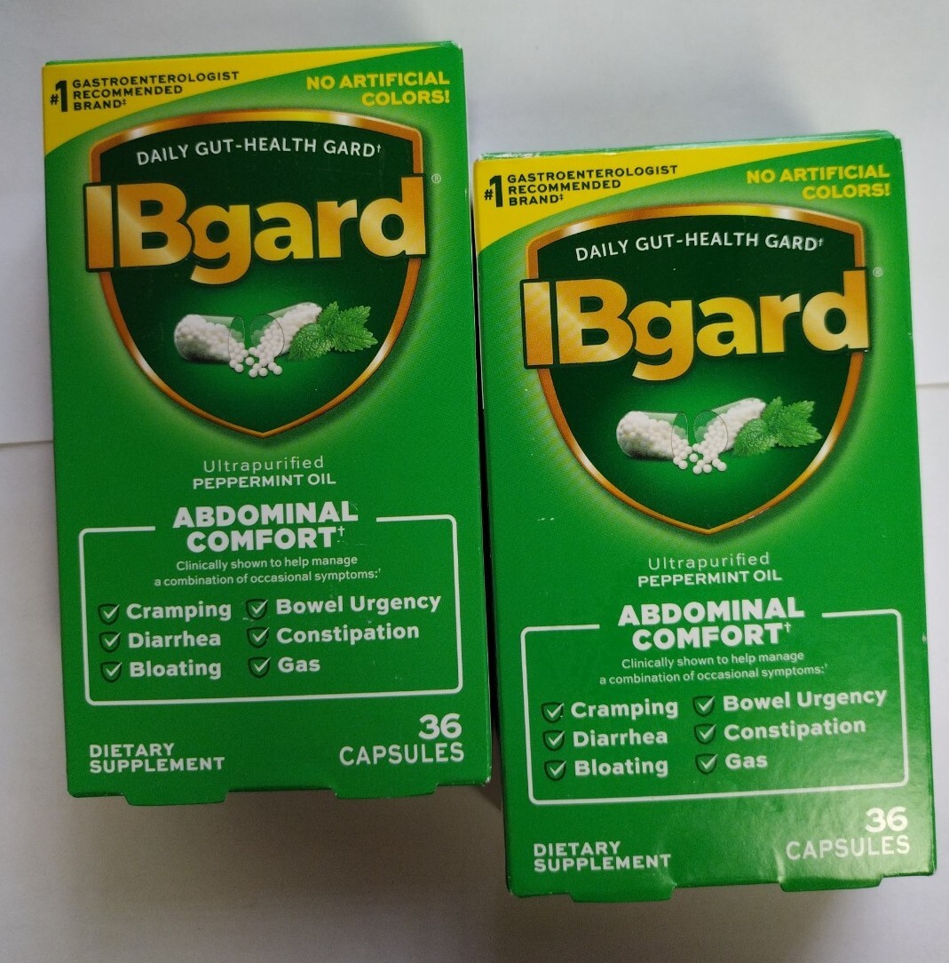 2 Pack- IBgard, Abdominal Comfort 36 Capsules. Exp 1/2026+ | eBay