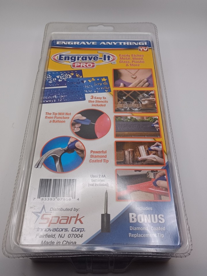 NEW Engrave-It Pro Engraving Pen Tool - AS SEEN ON TV Engrave Metal ...