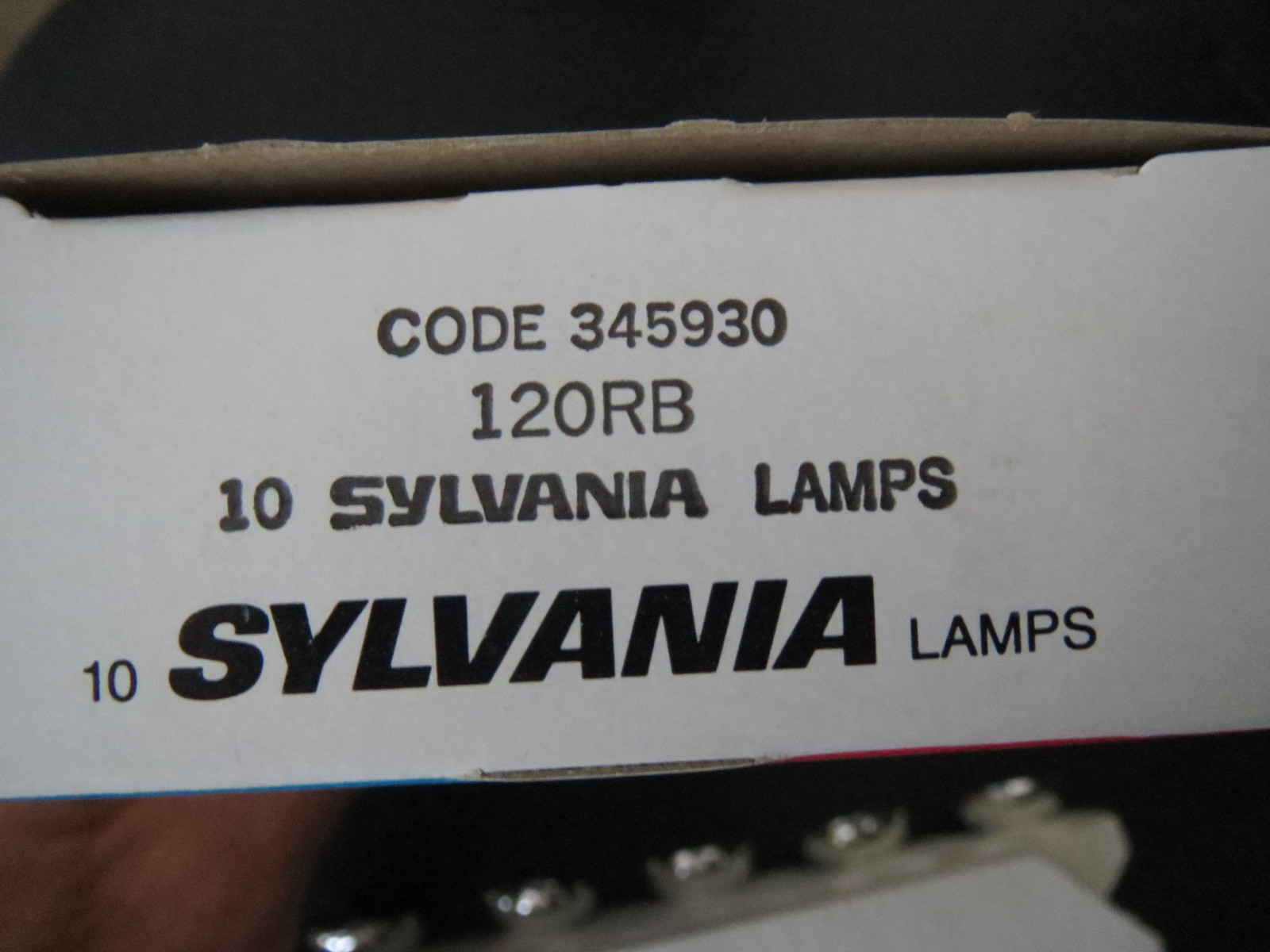 Sylvania 120RB Miniature Bayonet Base w/ Aluminized Reflector - BOX OF ...
