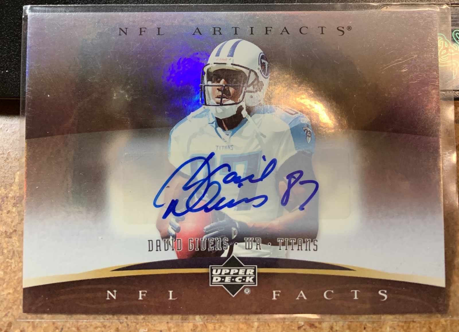 2007 Artifacts NFL Facts Autographs #DG David Givens Auto FB Card | eBay