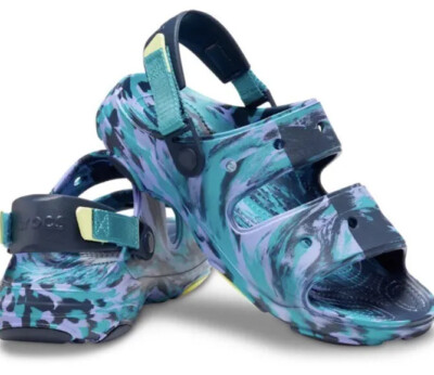 Crocs Classic All Terrain Sandals Blue Navy Marine Marble Multi Men ...