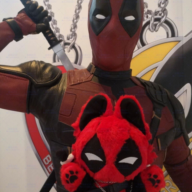 Marvel 30cm Deadpool Bear Plush Doll Stuffed Cotton Soft Pillow Cute ...