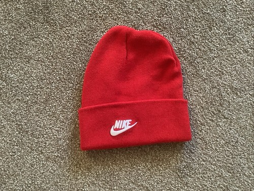 Nike Beanie Red Nike Embroidered | eBay