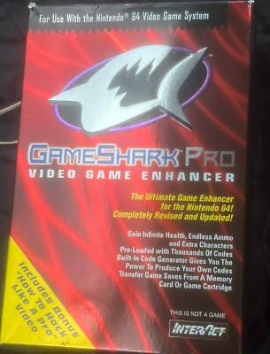 GameShark Pro V3.3 Video Game Enhancer Nintendo 64 N64 Complete CIB ...