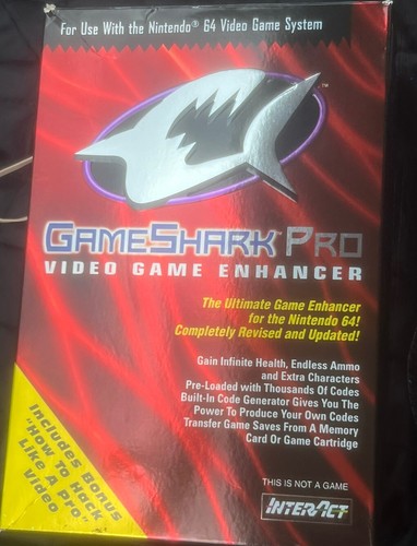 GameShark Pro V3.3 Video Game Enhancer Nintendo 64 N64 Complete CIB ...