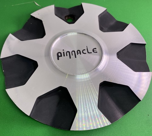 Pinnacle Black / Silver Wheel Center Cap # P002-AL (1 CAP) | eBay