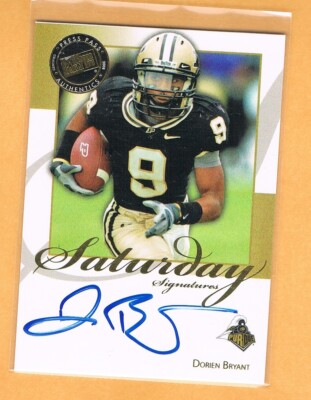 2008 Press Pass Saturday Signatures Dorien Bryant Autograph Purdue | eBay