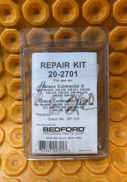 Bedford Gun Repair Kit 20-2701 Replaces Graco 287-031 287031 for sale ...