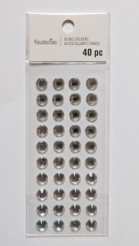 Clear Silver Rhinestones Bling Gems Scrapbooking Stickers By ...