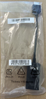 RJ45 NETWORK Adapter Dongle Cable For Lenovo ThinkPad X1 Carbon Gen 8 ...