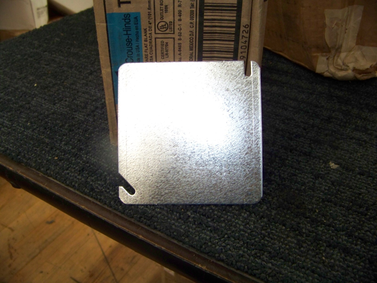 Lot of 50 Cooper Crouse-Hinds 4" Square Flat Blank Outlet Box Cover ...