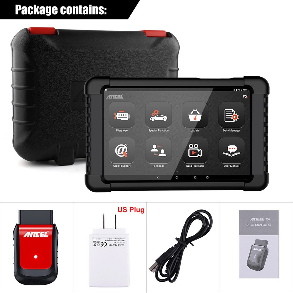 ANCEL X6 Automotive Bidirectional All System OBDII Scanner Diagnostic ...