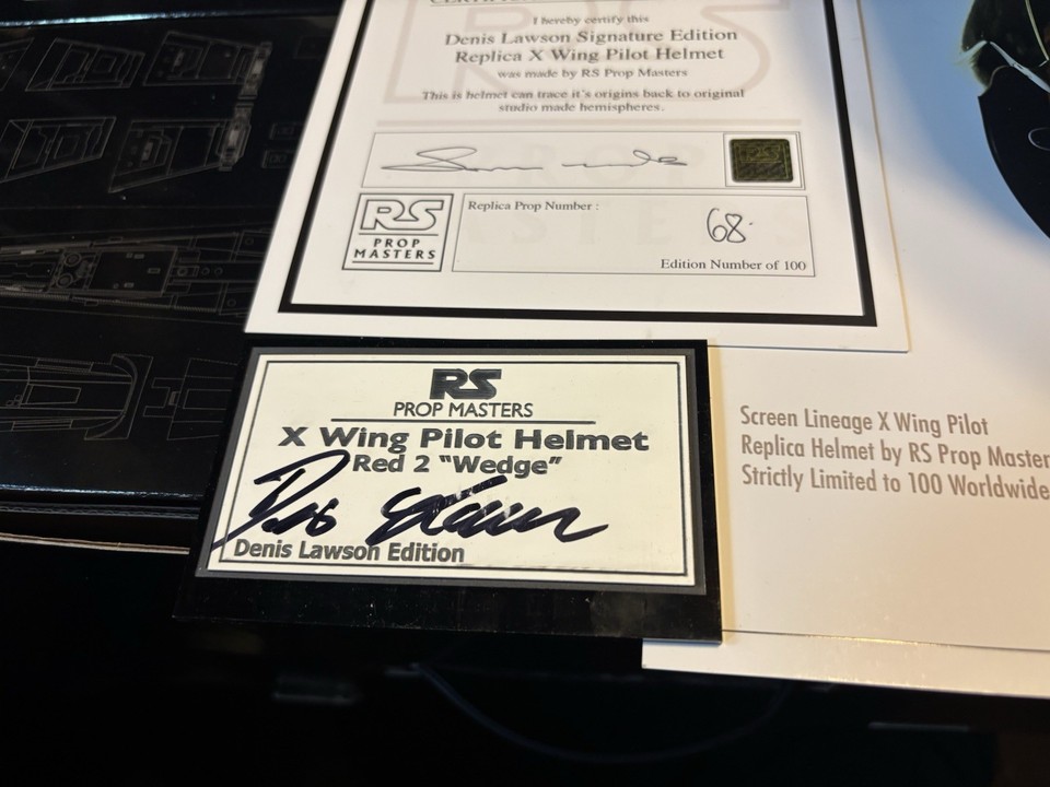 Star Wars: RS Prop Masters Red 2 Wedge Antilles/Denis Lawson Signed | eBay