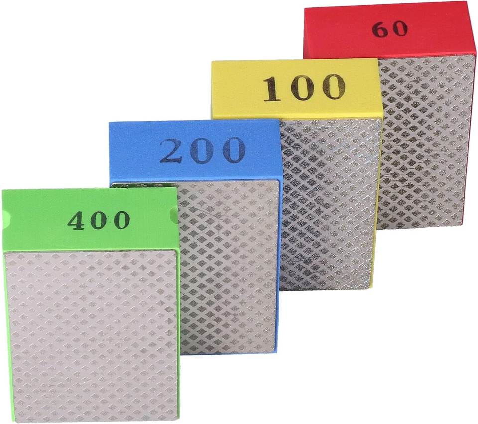 4Pcs Diamond Hand Polishing Pads for Sanding Ceramics Glass Tile ...