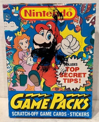 Nintendo Game Packs Vintage Card Box 48 Packs Topps 1989 X-out Bright ...