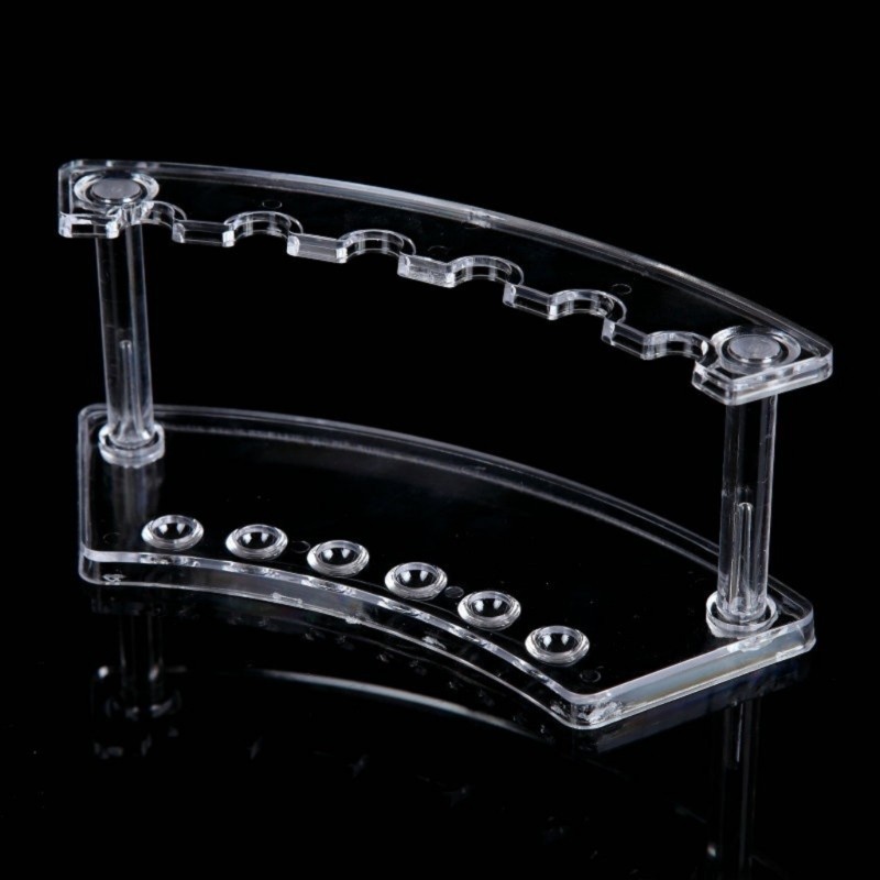 2x 6-Slots Pen Holder Eyebrow Pen Stand Vertical Pencil Holder Pen ...