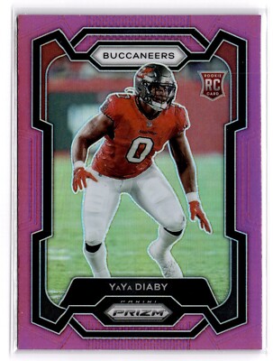 2023 Panini Prizm YaYa Diaby #394 Pink RC Tampa Bay Buccaneers | eBay