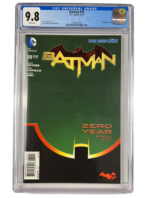 Batman #30 Embossed Cover The New 52! Zero Year (2014) CGC 9.8 | eBay