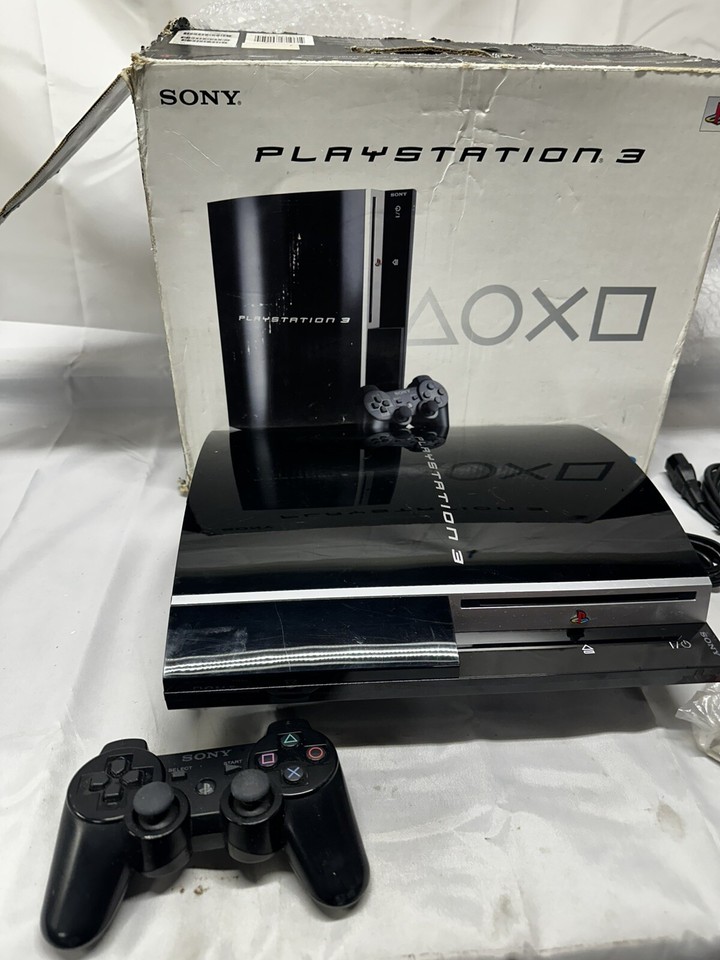 Playstation 3 PS3 Console Complete Inbox W/ Cords & Controller CECHL01 ...