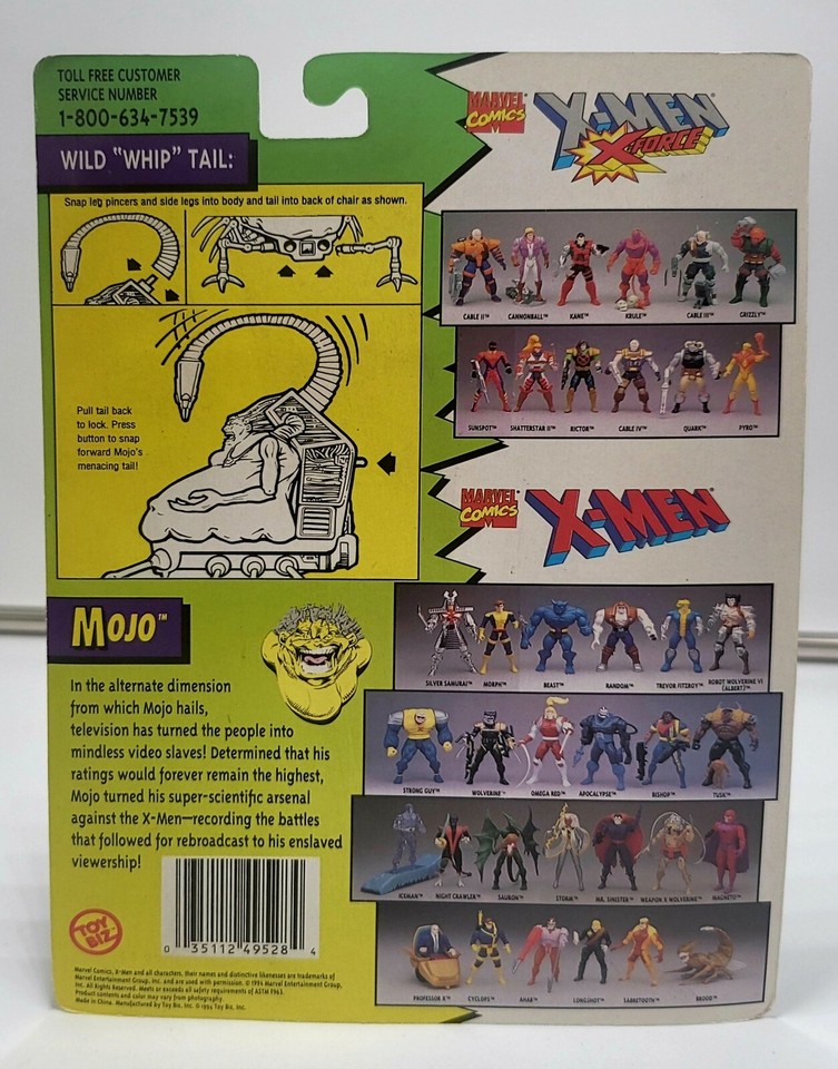X-Men X-Force Mojo Action Figure NEW 1995 Toy Biz Marvel NIB | eBay